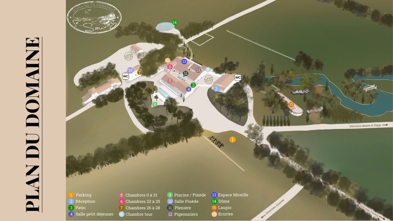Plan du domaine | Le Sauvage
